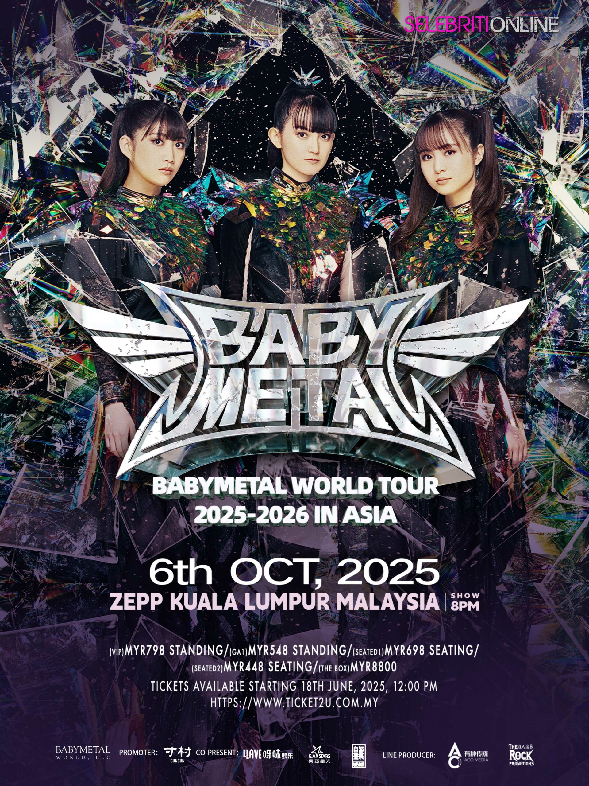 BABYMETAL UMUMKAN WORLD TOUR 2025-2026 DI ASIA – LIVE IN KUALA LUMPUR ...